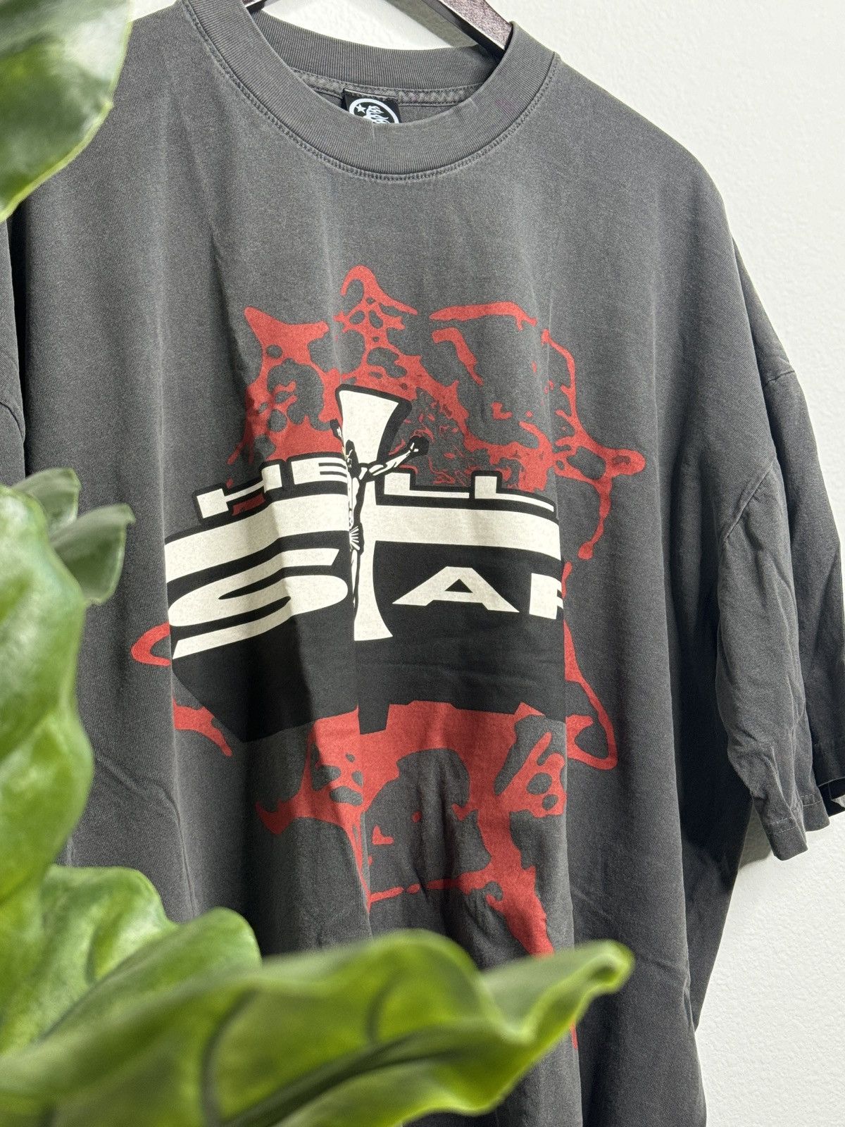 HELLSTAR Hellstar Studios Jesus Emblem Tee Vintage Black | Grailed