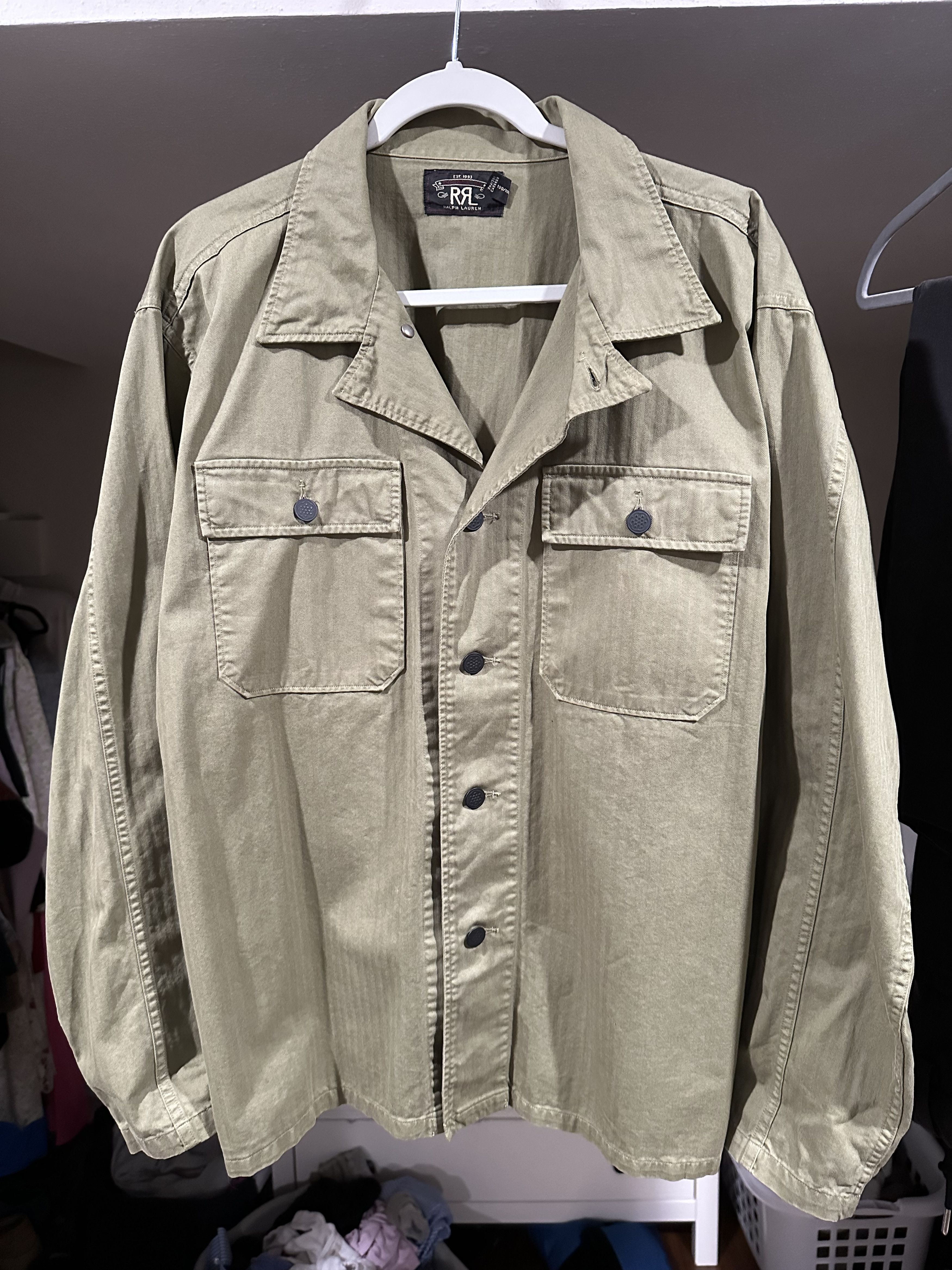 RRL Ralph Lauren RRL army shirt jacket | Grailed