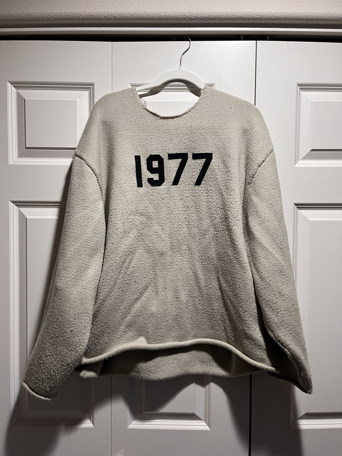 Essentials × Fear of God × Streetwear Essentials Knit “1977” sweater ...