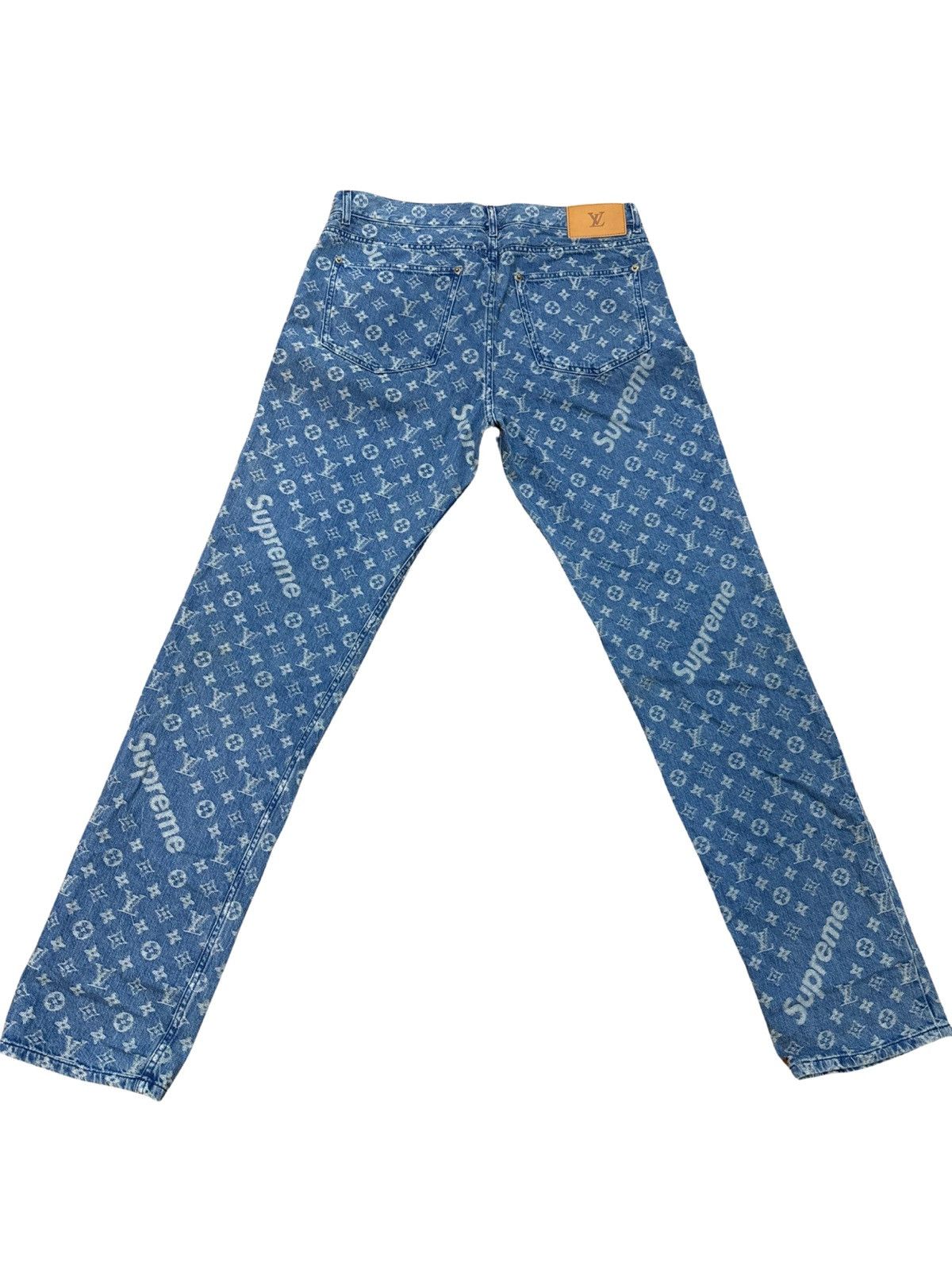 Supreme LOUIS VUITTON X SUPREME DENIM JEANS | Grailed