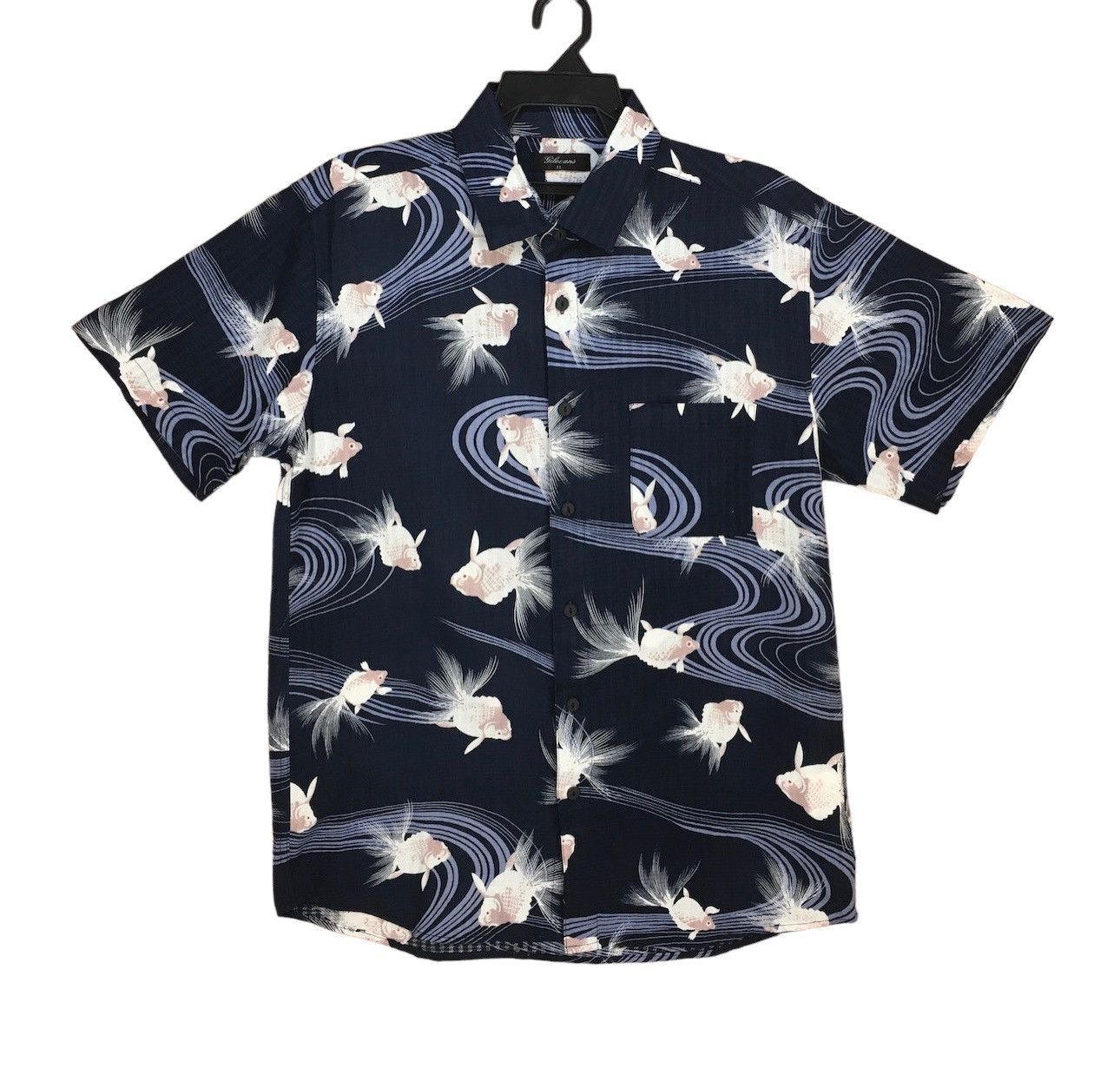 Vintage Japanese Hawaiian Traditional Koi Fish Shirt / Aloha Wear | Grailed