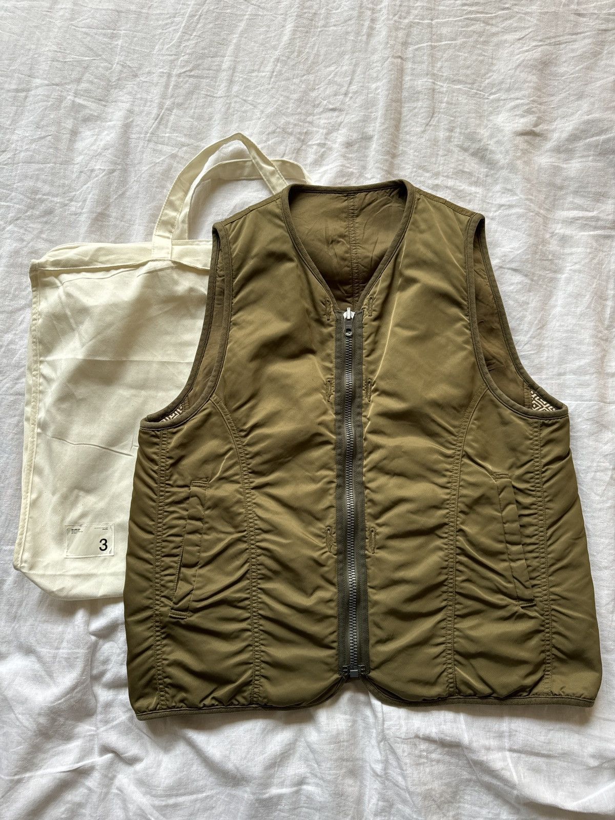 Visvim Visvim Green Reversible Iris Liner Vest | Grailed