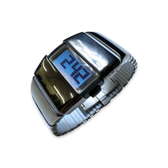 Nike Early 2000's Nike D-Line Stainless-Steel Digital Watch | Grailed