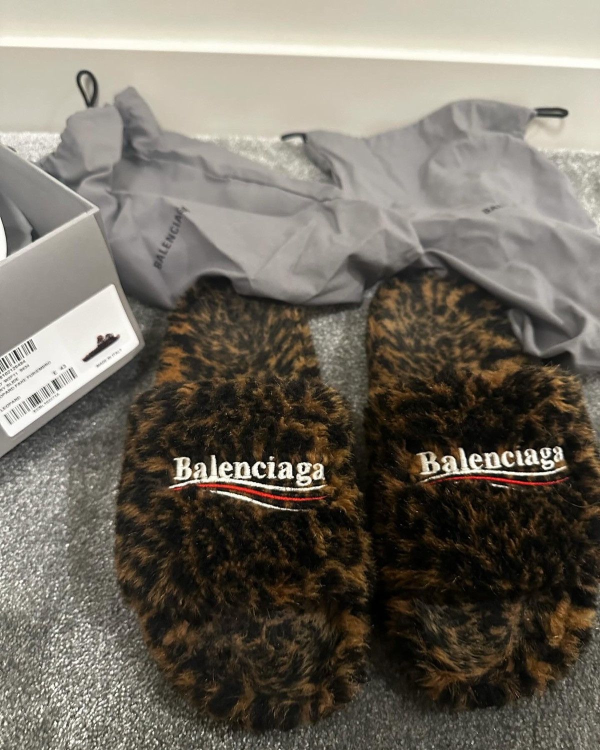 Balenciaga balenciaga fur slides | Grailed