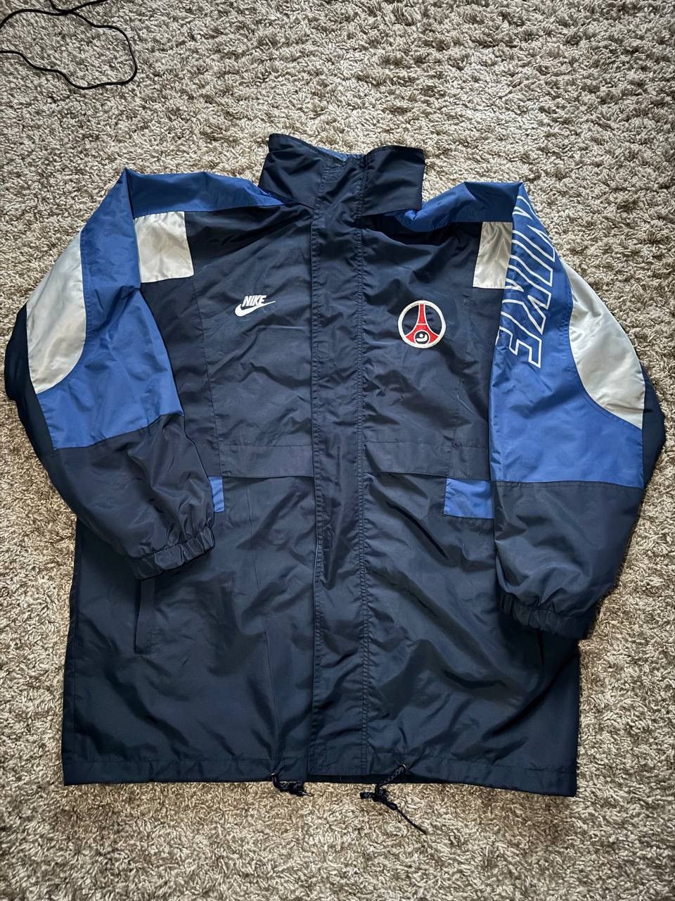 Nike Nike vintage 90s Paris Saint Germain PSG soccer light jacket | Grailed