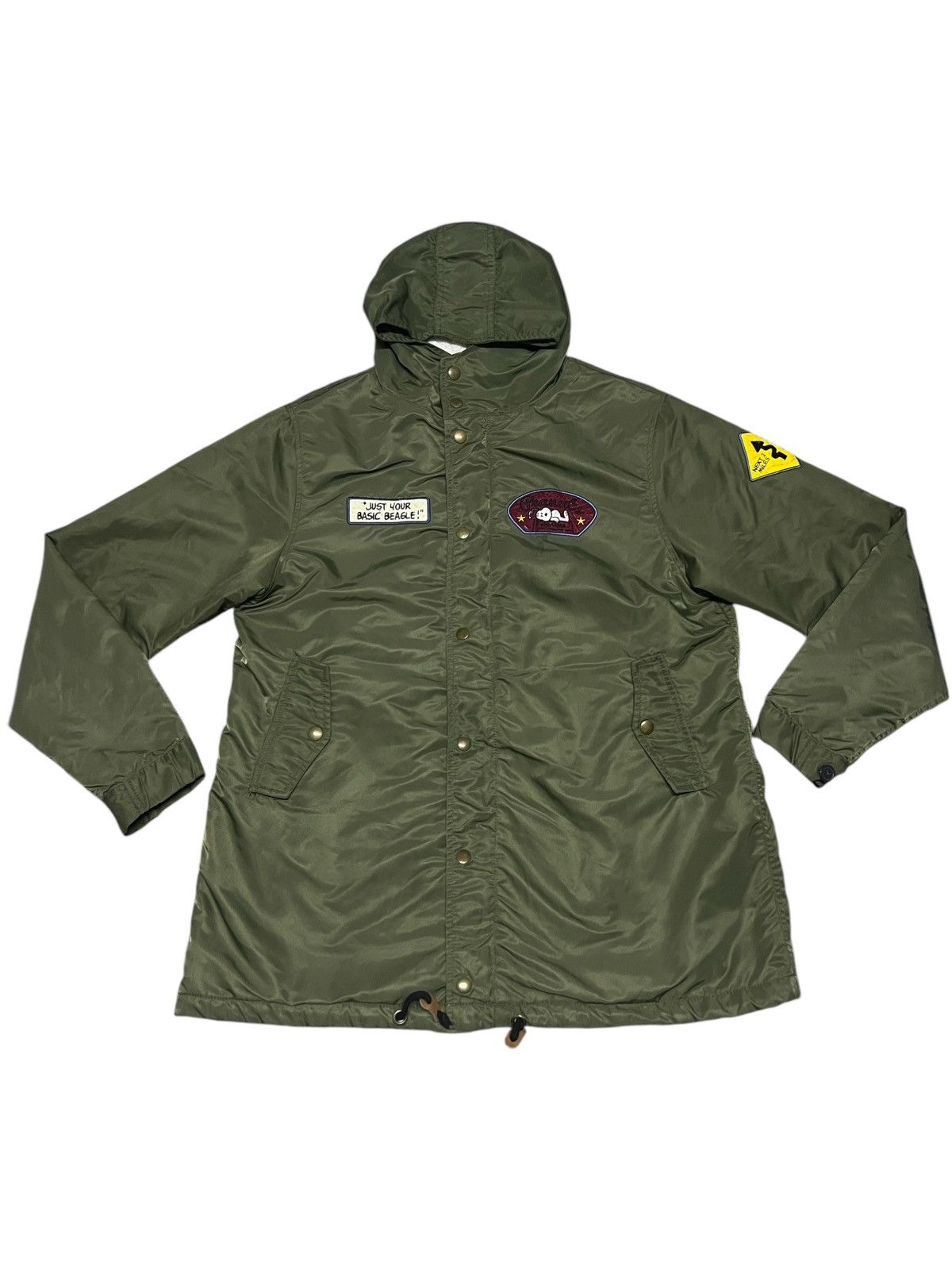 Peanuts × Vintage Vintage Peanuts Parka Military Style | Grailed