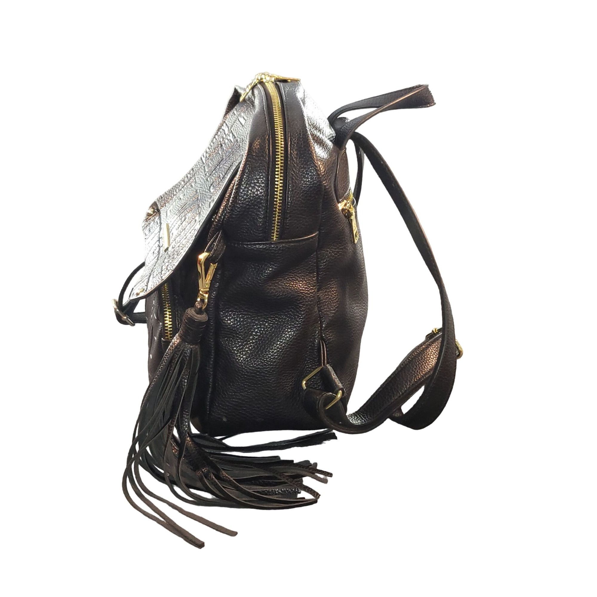 Steve Madden Steve Madden Madded Backpack Women Black Embossed Leather ...