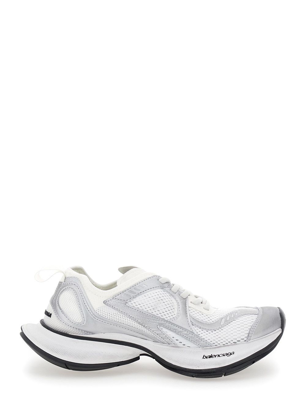 Balenciaga 'Circuit' Grey Sneakers with Logo on the Sole and Back in ...