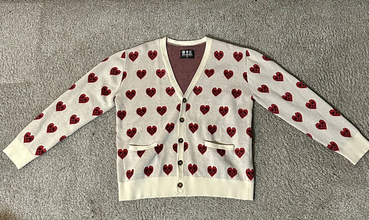 Keith Haring × Uniqlo UNIQLO x Keith Haring Cream Cardigan with Red ...