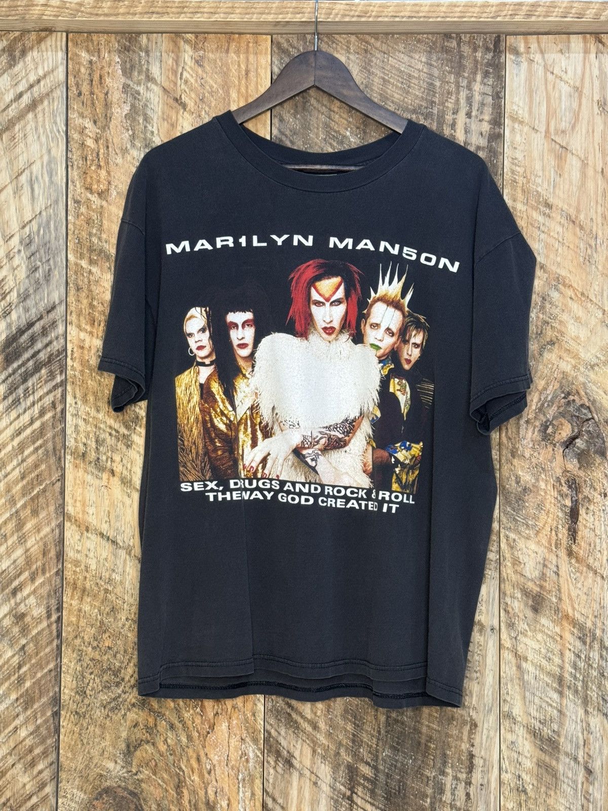 Vintage 1999 MARILYN MANSON ROCK IS DEAD TOUR TEE | Grailed