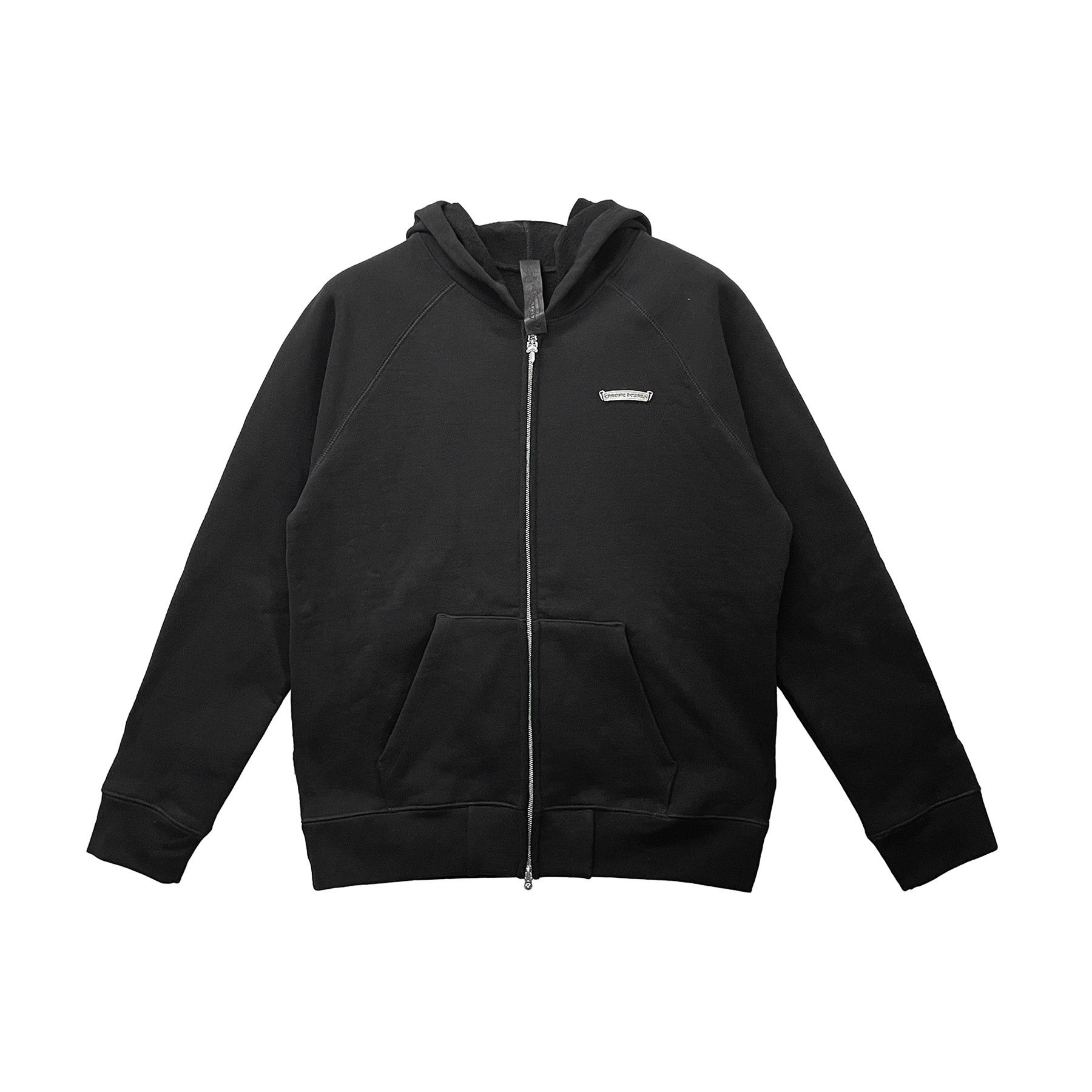 Chrome Hearts Chrome Hearts Triple Cross Script Logo Zip Up Hoodie ...