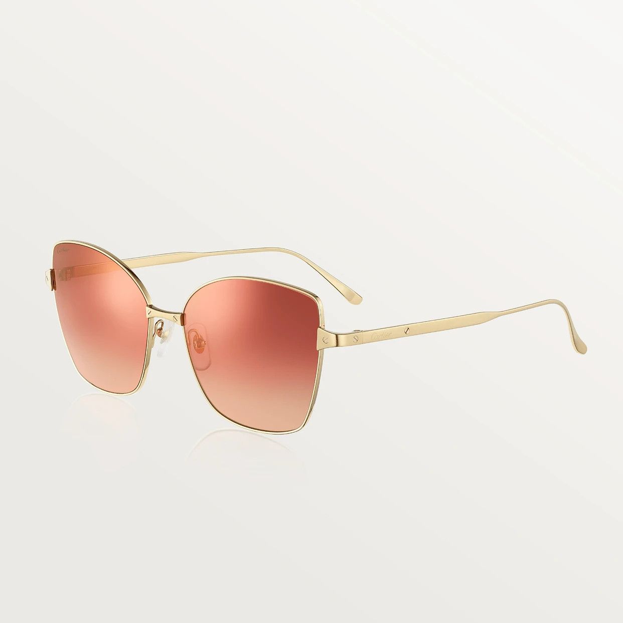 Cartier CARTIER SUNGLASSES BUFFS WOOD GOLD SILVER ESW00578 | Grailed