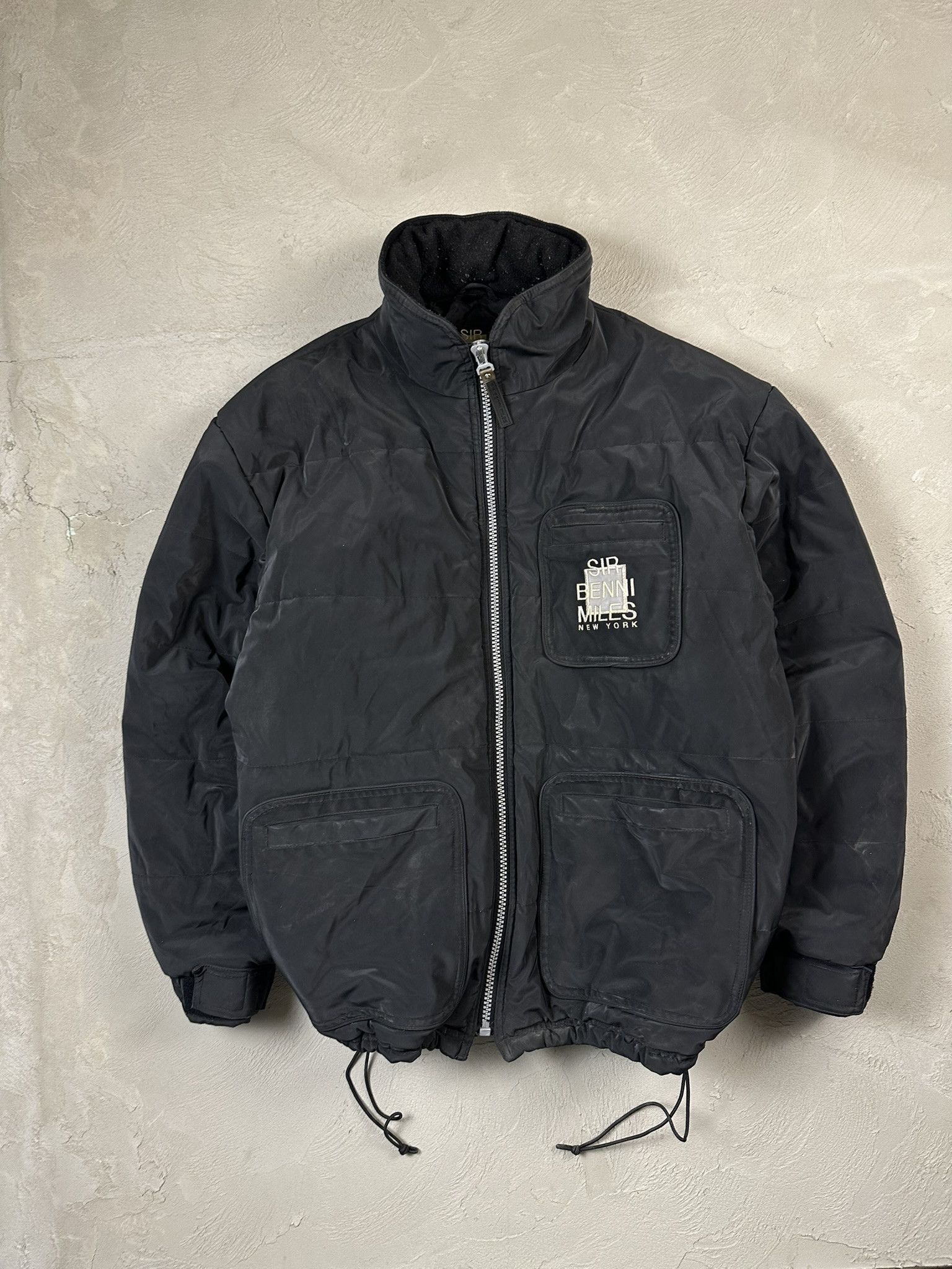Vintage Rare Y2k Waxed Sir Benni Miles Puffer Boxy Jacket 2000s | Grailed