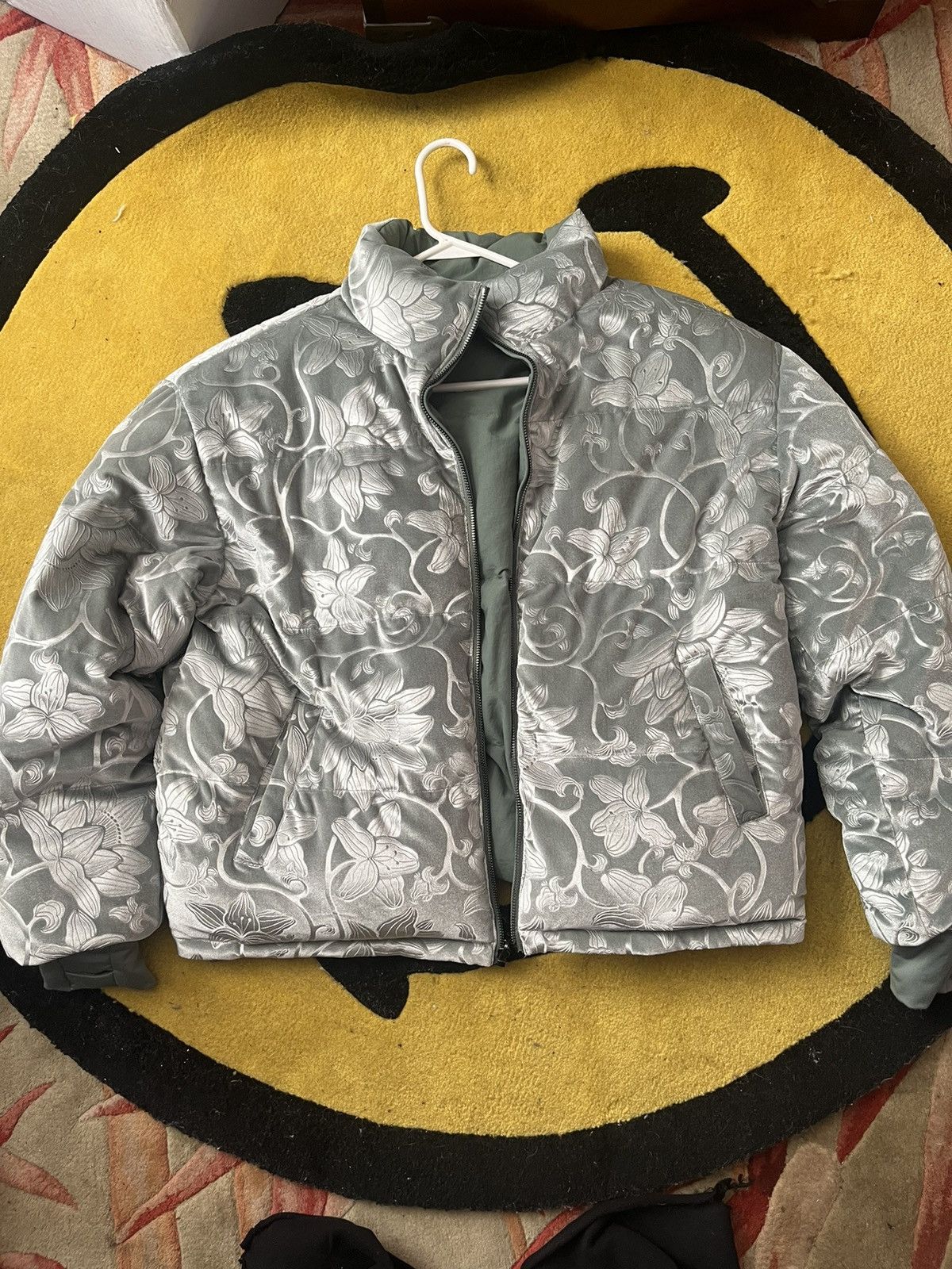Sundae School Sundae School Burnout Pottery Reversible Puffer Jacket ...