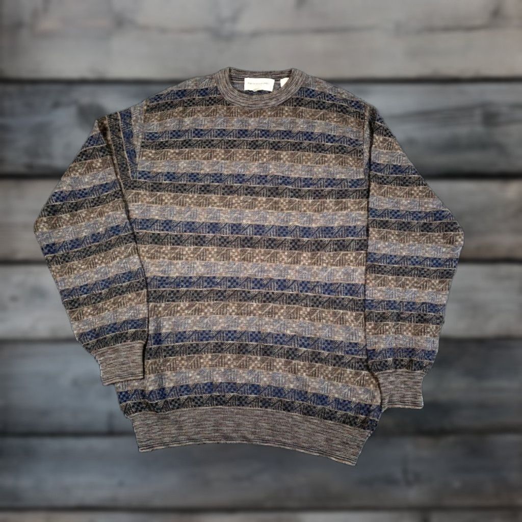 Pronto Uomo VINTAGE Pronto Uomo Sweater Adult Medium Brown Wool ...