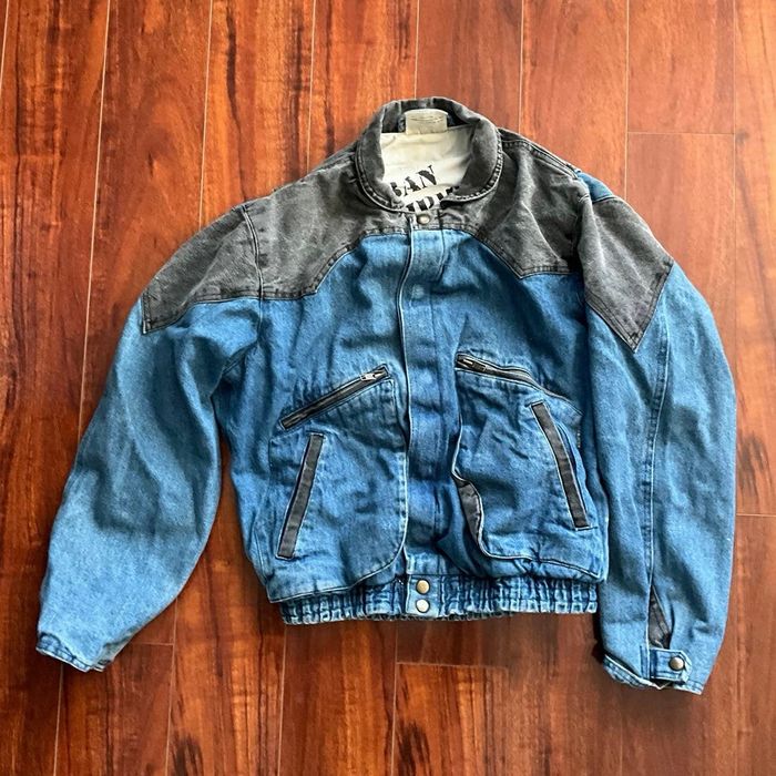 Urban Equipment Vintage 80's BTTF Jeans Denim Jacket Sz Med Marty Mcfly ...