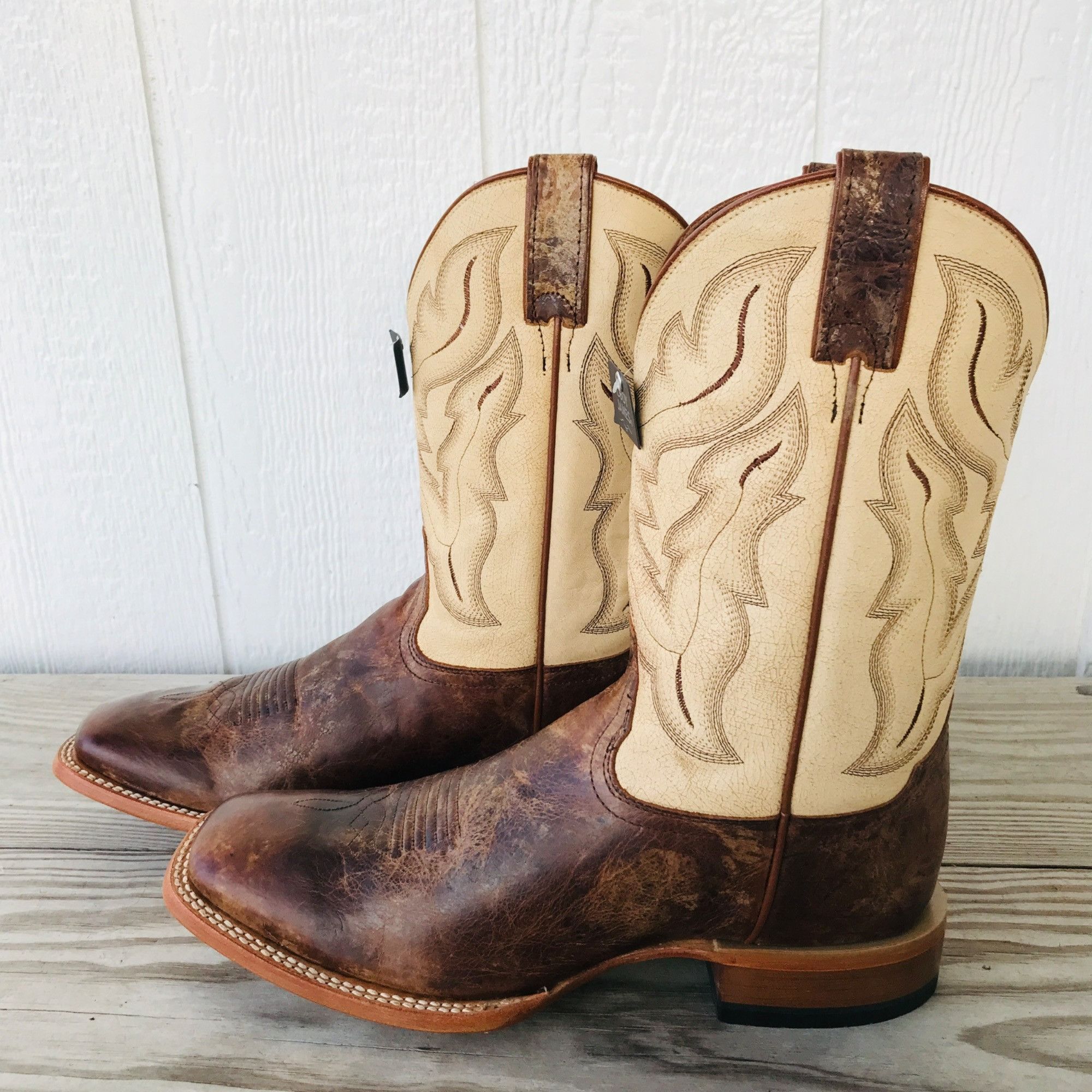 Cody James Cody James Bone Mens Brown Leather Cowboy Western Boots 11 D ...