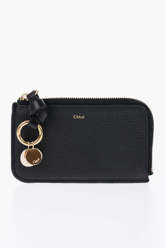 Chloe Textured Leather ALPHABET Card Holder | Grailed