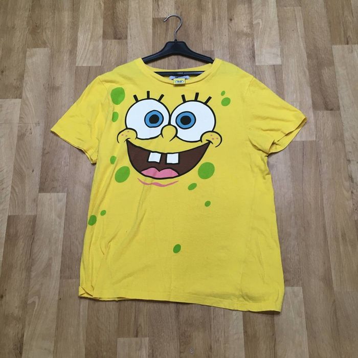 Vintage 2002 Vintage SpongeBob Distressed tshirt rare | Grailed