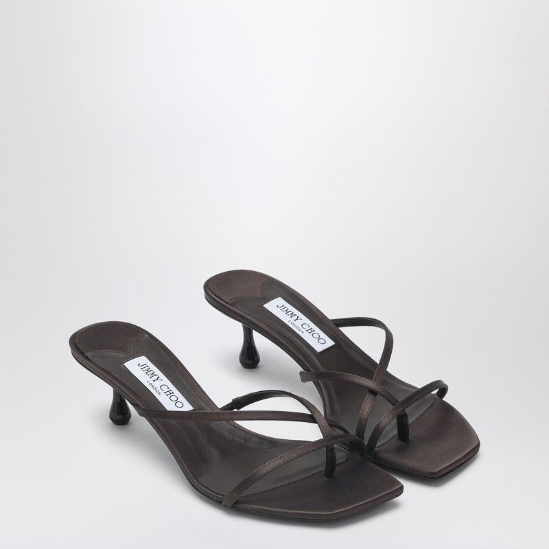 Jimmy Choo Jimmy Choo Etana Mule 50 In Coffee-Coloured Leather | Grailed