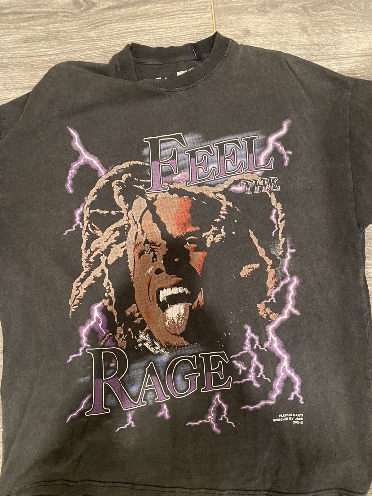 Jaee × Playboi Carti Playboi Carti Feel The Rage Shirt | Grailed