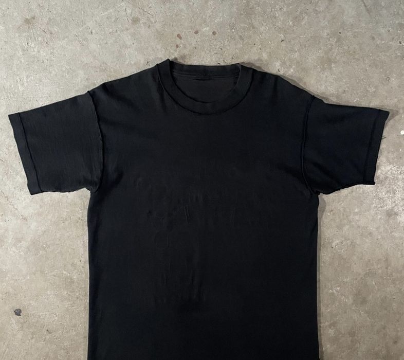 Unsound Rags Vintage inside out Black faded T shirt | Grailed