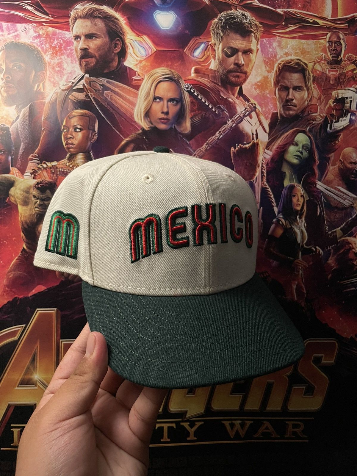 New Era 7 3/8~ Mexico Script Fitted Hat | Grailed