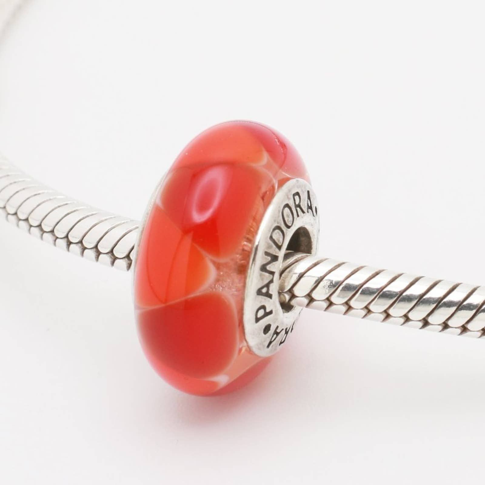 pandora Authentic PANDORA Captivating Red Hot Glass Murano | Grailed