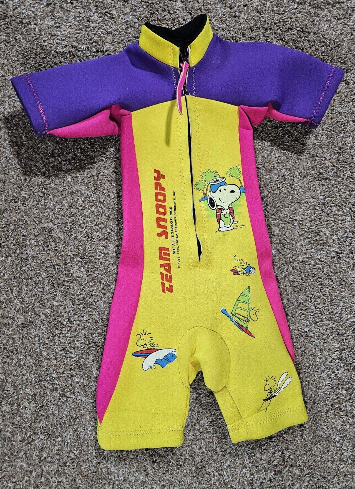 Peanuts Vtg 1965 Peanuts Team Snoopy Kid Children Ocean Wetsuit S | Grailed