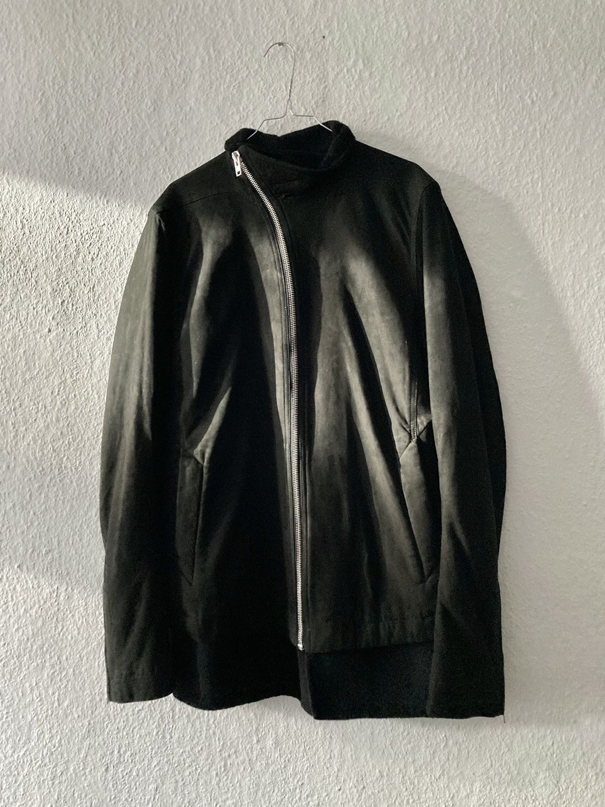 Rick Owens Cashmere-Lined Mollino Leather Jacket Rick Owens FW15 SPHINX ...