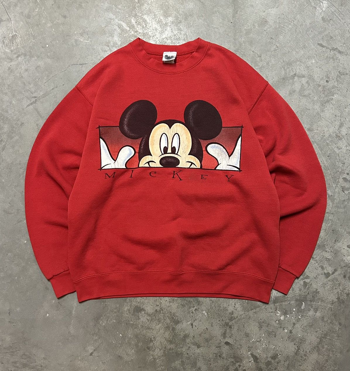 Disney × Mickey Mouse × Vintage Vintage Mickey Mouse Heavy Baggy ...