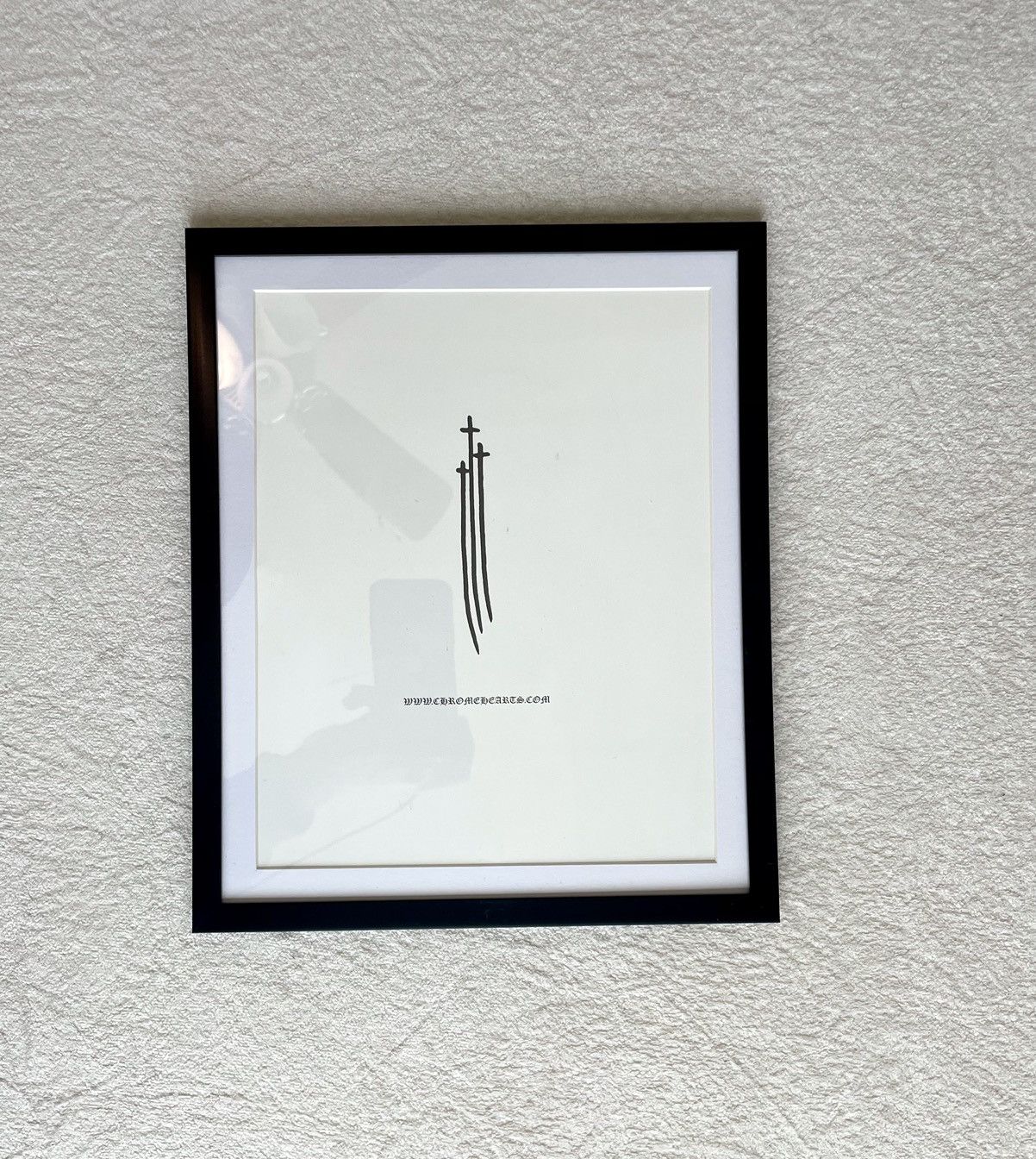 Chrome Hearts Chrome Hearts cross sword 9x11 Framed magazine cutout ...