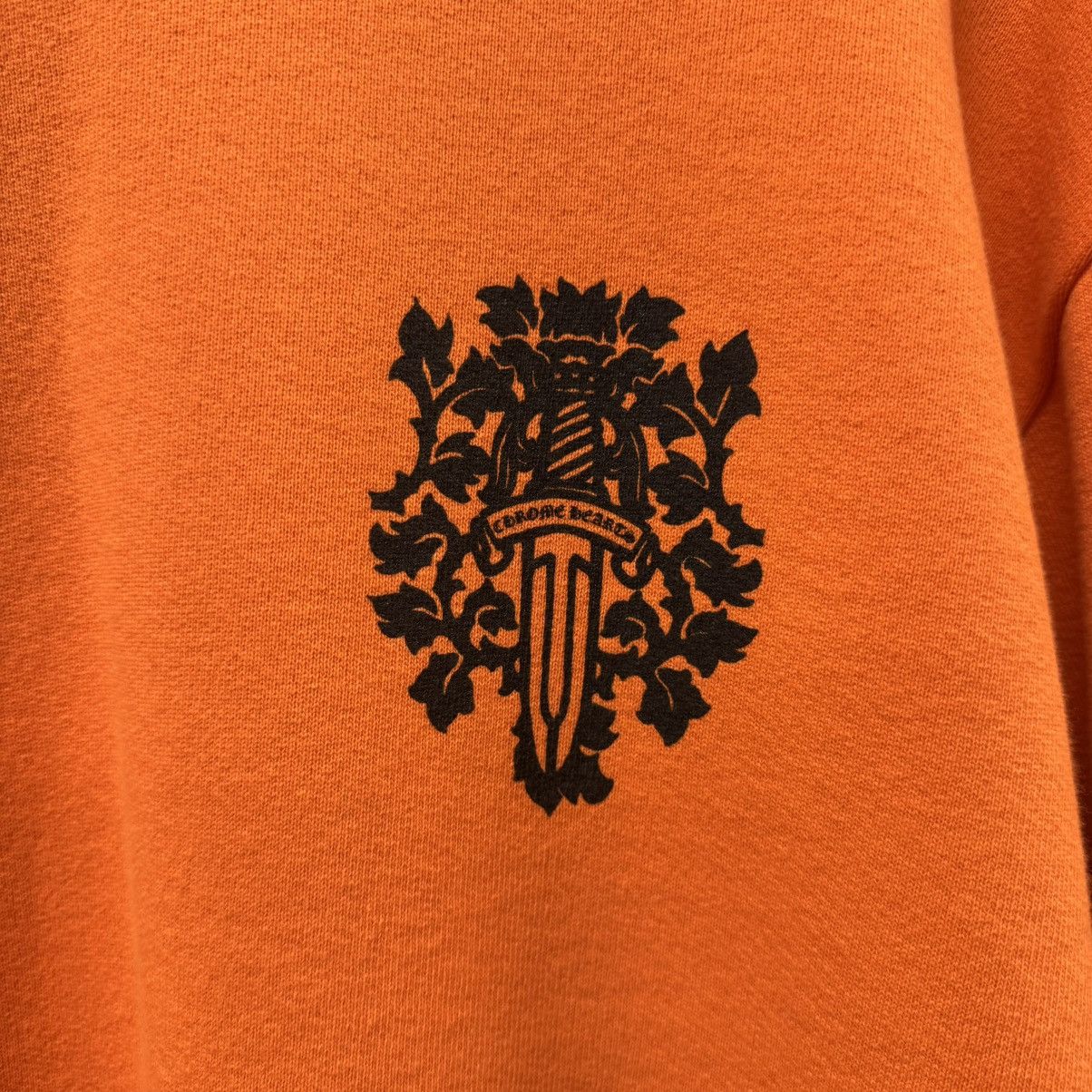 Chrome Hearts Chrome Hearts Vine Dagger Crewneck Sweatshirt Orange ...