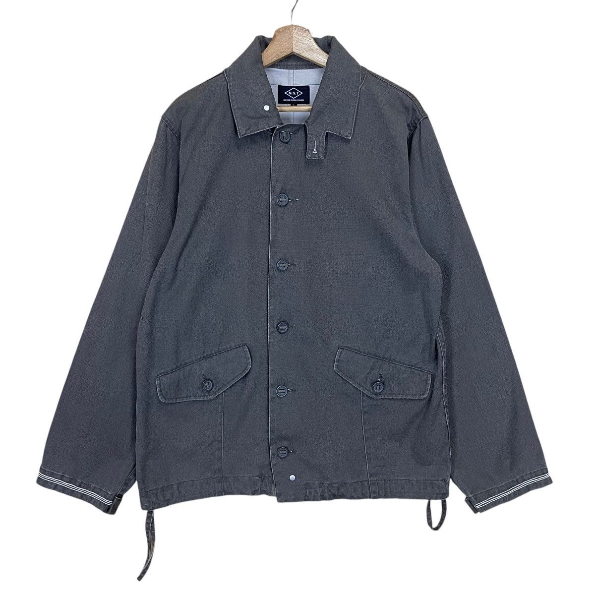 Japanese Brand NST Never Seen Thing Button Jacket | Grailed
