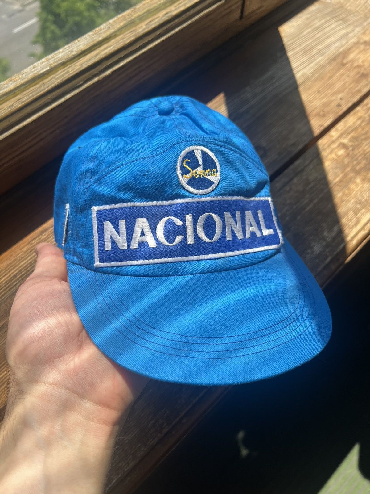 Hat × Racing × Rare Vintage Ayrton Senna Nacional 80s cap hat F1 | Grailed