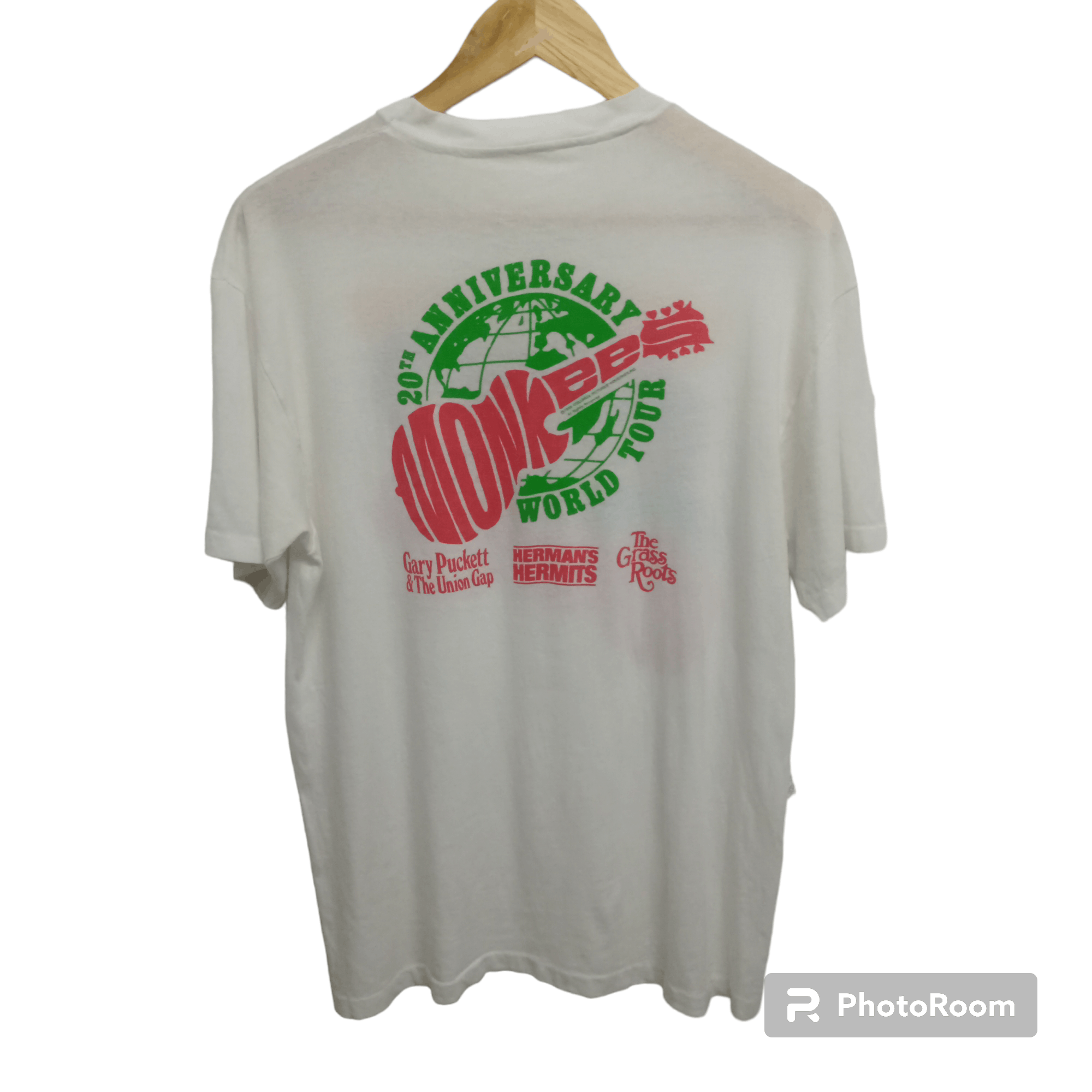 Vintage Vintage 86’ The Monkees t-shirt 20th Anniversary Celebration ...
