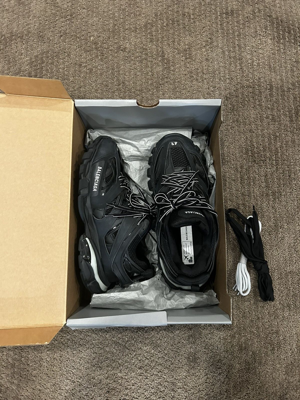 Balenciaga Balenciaga Black LED Track Runners | Grailed