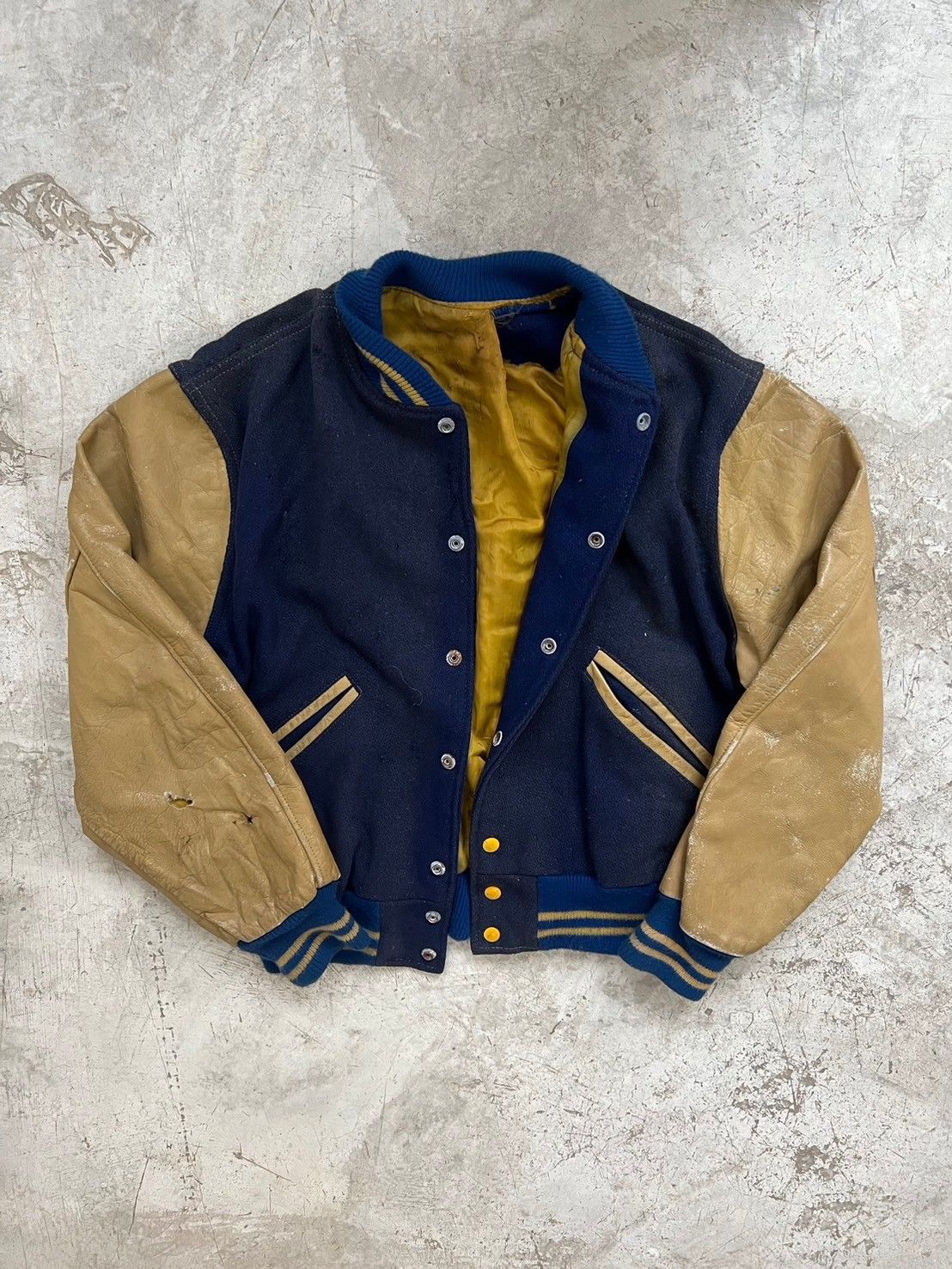 Vintage 60s-70s Distressed Vintage Butwin Varsity Jacket | Grailed