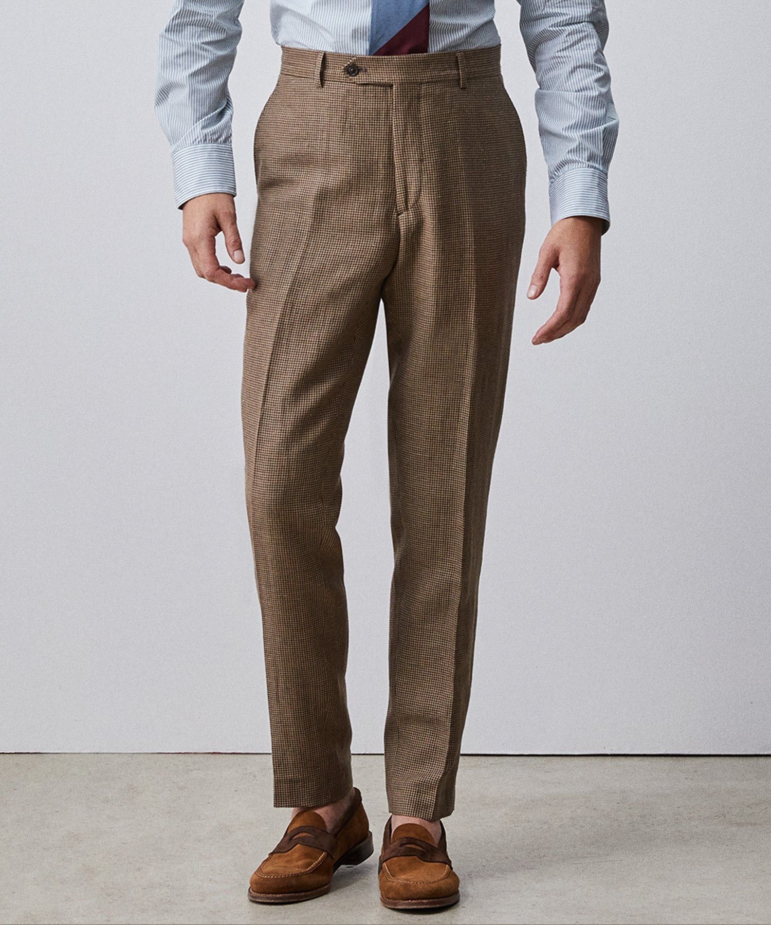 Todd Snyder Italian Soft Sutton Suit in Brown Houndstooth | Grailed