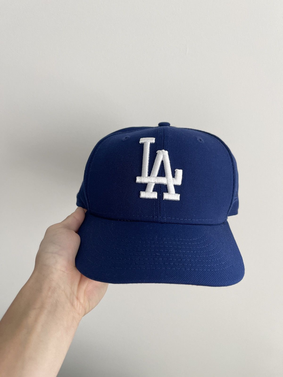 MLB Los Angeles Dodgers Double Patches Red Brim Fitted Hat | Grailed