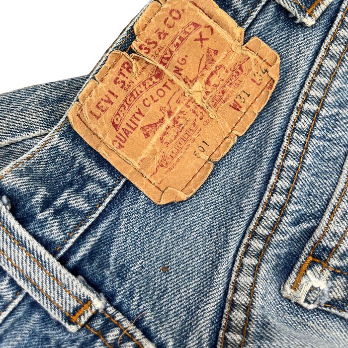 Vintage 80s Distressed Stained Denim Made in USA | Grailed