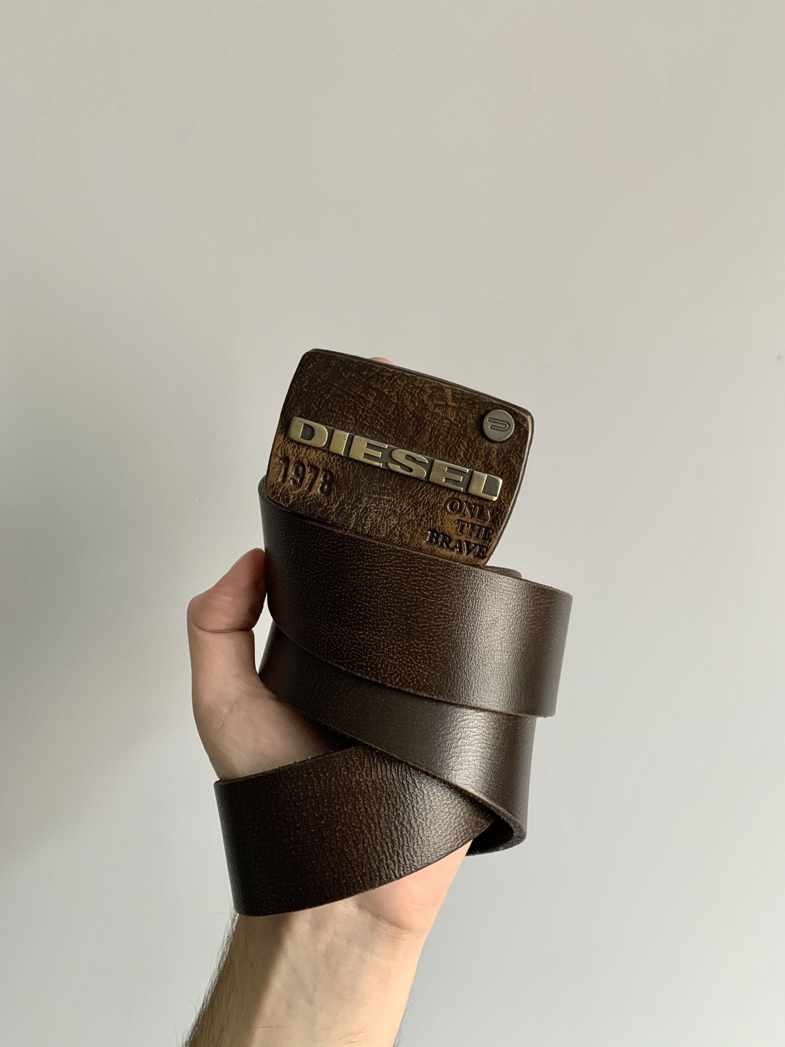 Diesel × Streetwear × Vintage Vintage Diesel archival leather crocodile ...