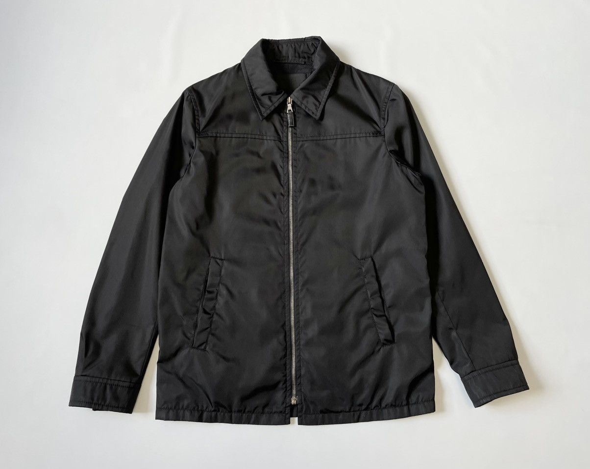 Prada Mid 2000s Black Nylon Work Jacket | Grailed