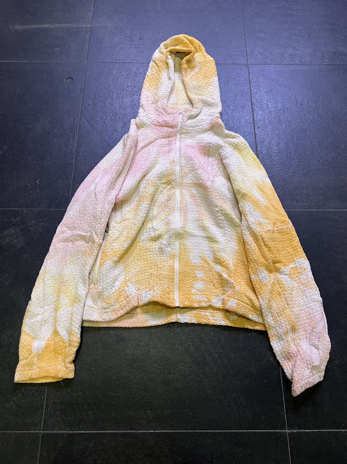 Ev Bravado × Who Decides War Dyed woven zip up hoodie runway sample ...