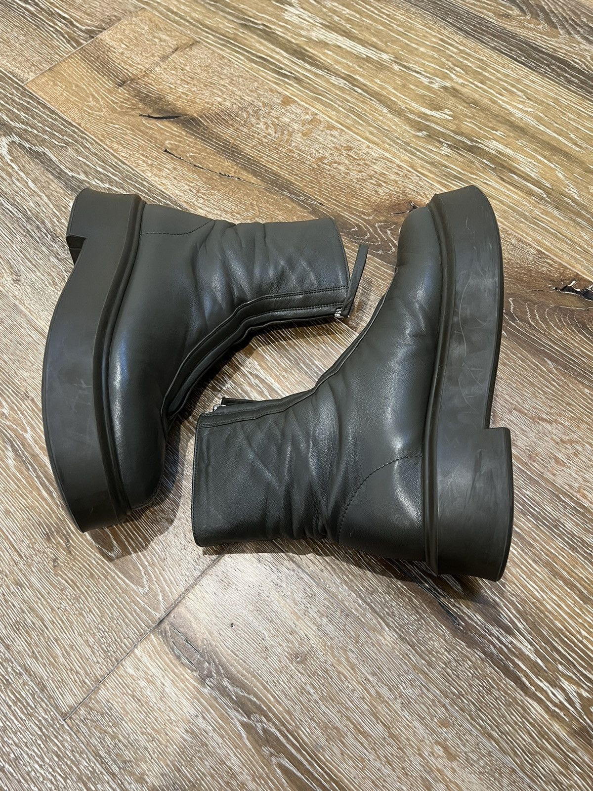 The Row The row zipped boot 1 in leather | Grailed