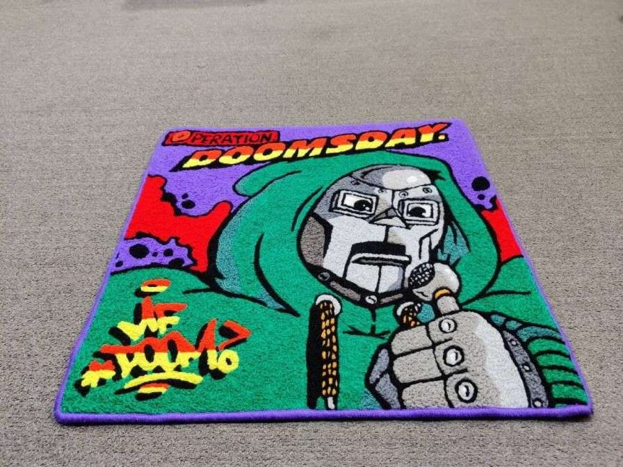 Custom MF Doom Doomsday Album Cover Wool Thread Carpet | Grailed