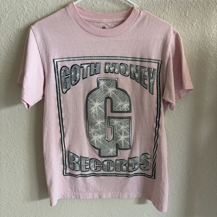 Goth Money Goth money records pink bling tee | Grailed