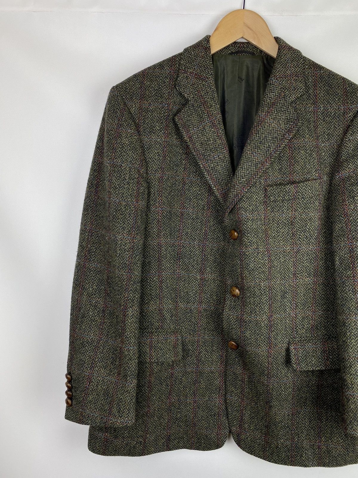 Vintage Mario Barutti Harris Tweed wool blazer jacket sportcoat | Grailed