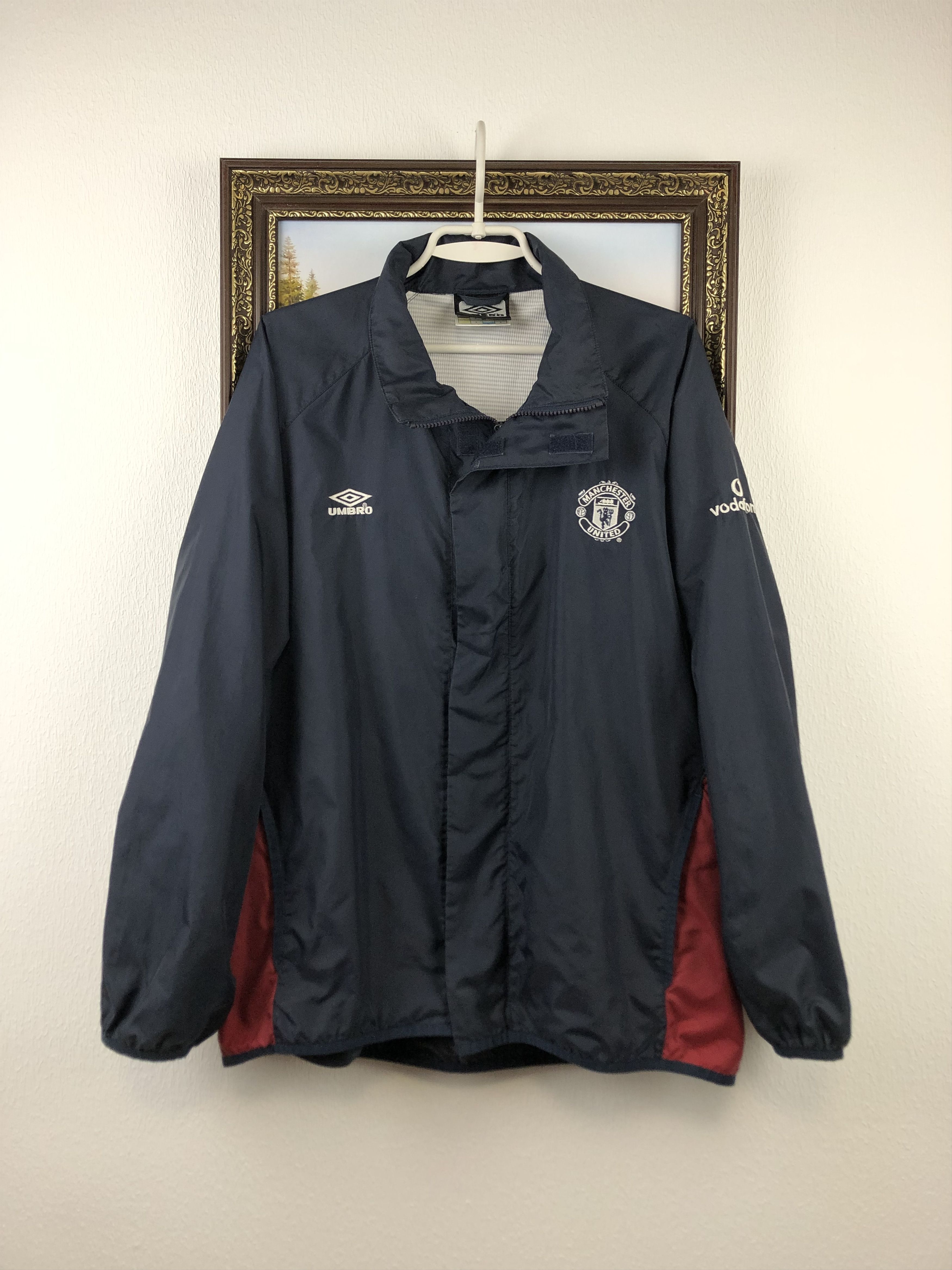 Vintage Vintage Manchester United Football Soccer Jacket Windbreaker ...