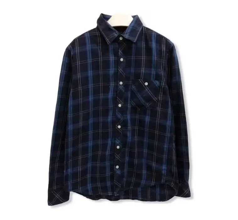 Flannel × Japanese Brand × Streetwear Japanese Brand Back Number Plaid ...